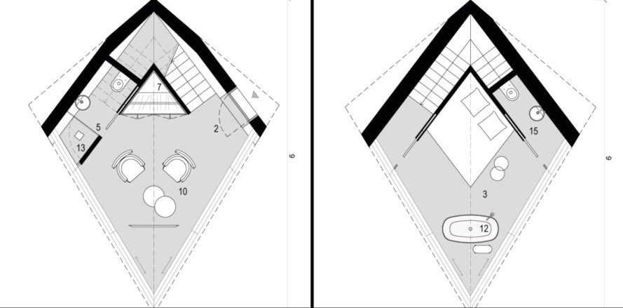 Casa na árvore com formas geométricas - Click Museus